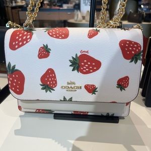 Coach | Bags | Coach Klare Crossbody With Wild Strawberry Print In ...